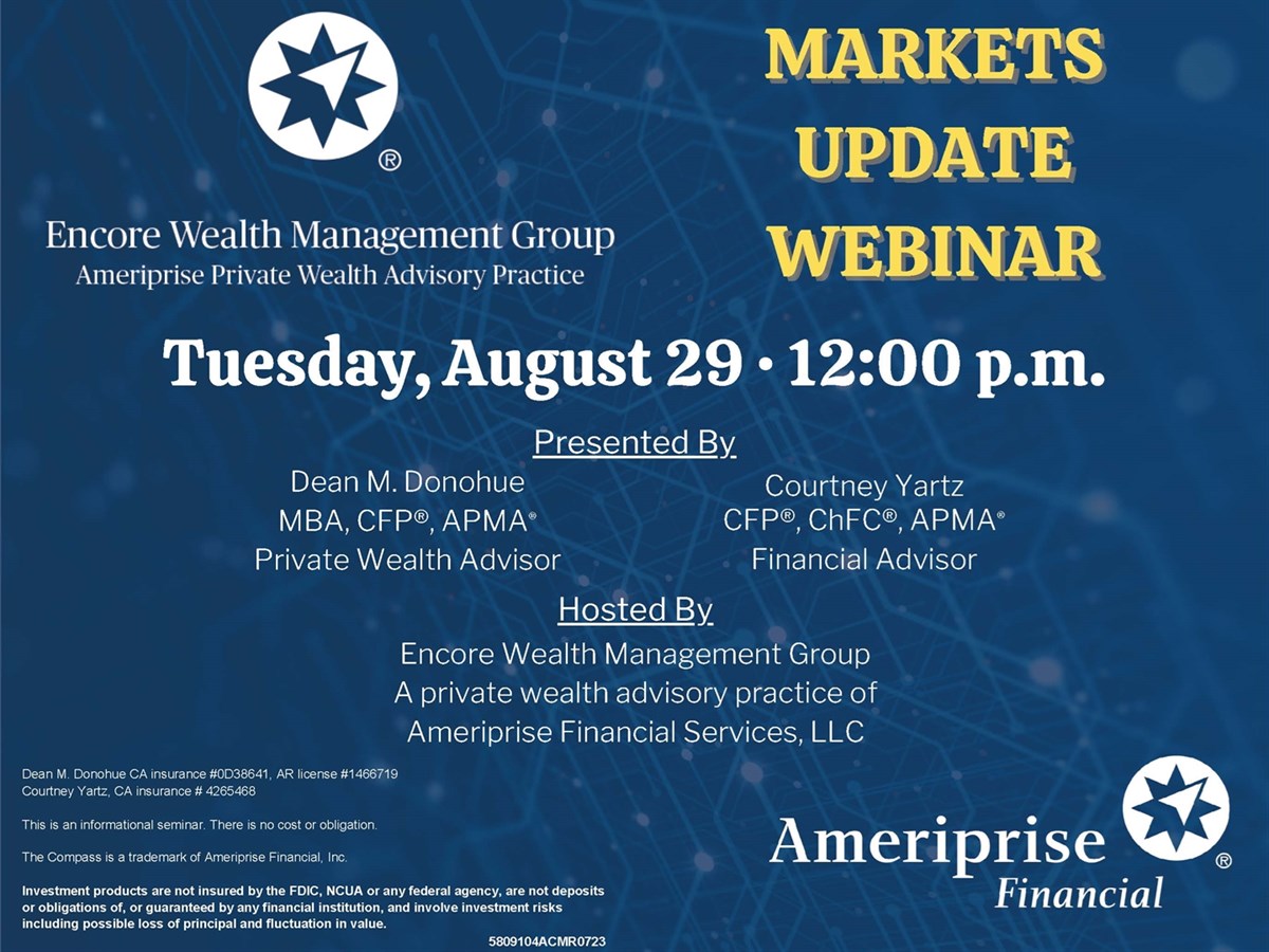 Financial seminars and events - Encore Wealth Management Group ...